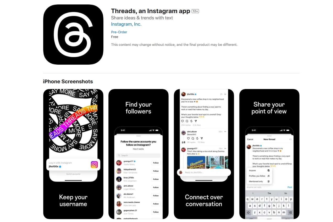 « Threads » de Meta : le nouveau rival de Twitter débarque