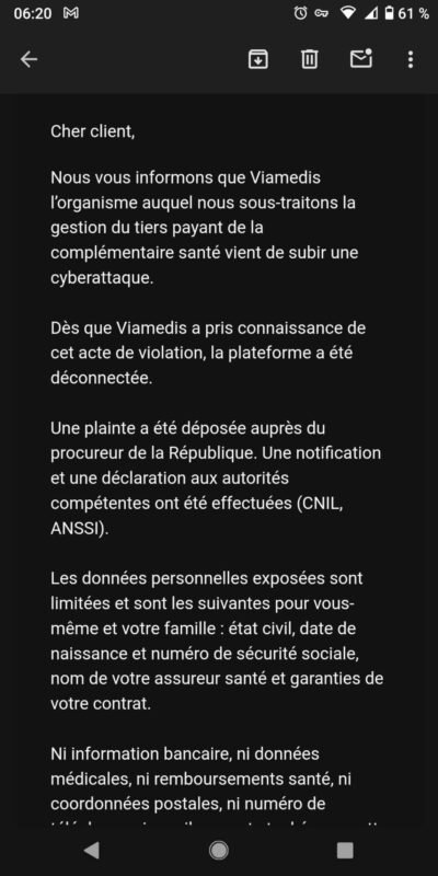 EXCLUSIF Données personnelles : un piratage chez Malakoff Humanis